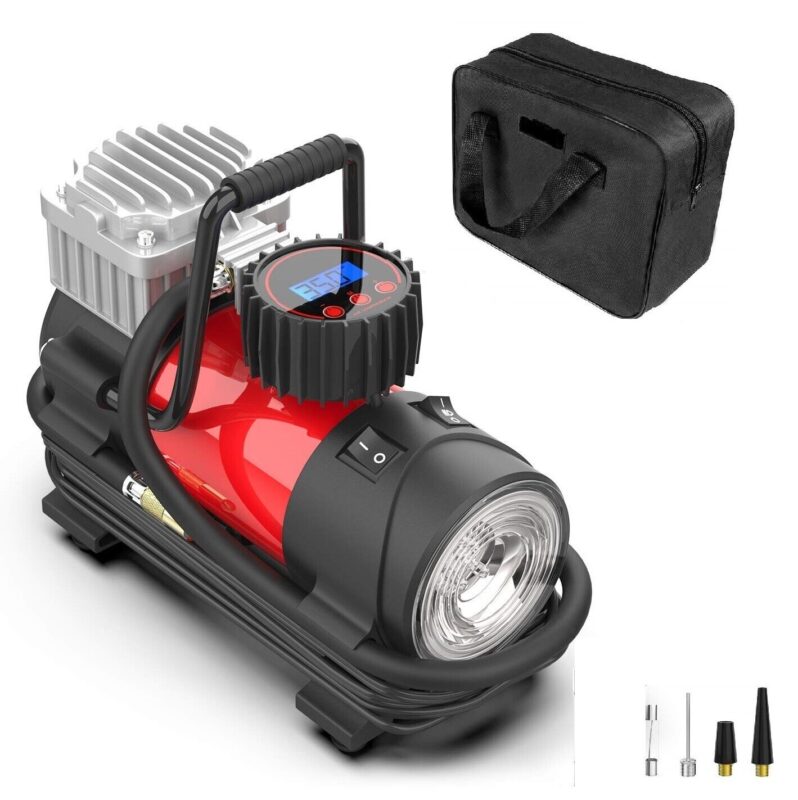 ACCUTIRE Digital Programmable Air Compressor Tyre Inflator Metal Body ...